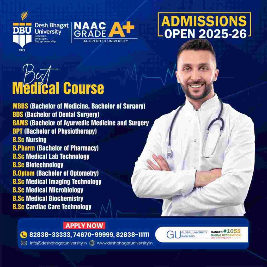 Best Medical Courses After 12th | 2025- 2026 - Top Rank University in ...
