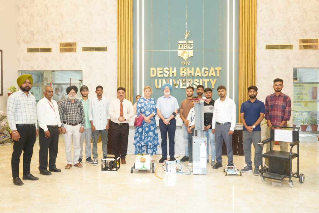 Final-year B.Tech Mechanical Engineering students at Desh Bhagat University showcased innovative ...