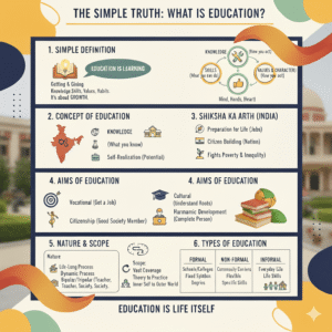 What is Education? Definition, Aims, and Types Explained