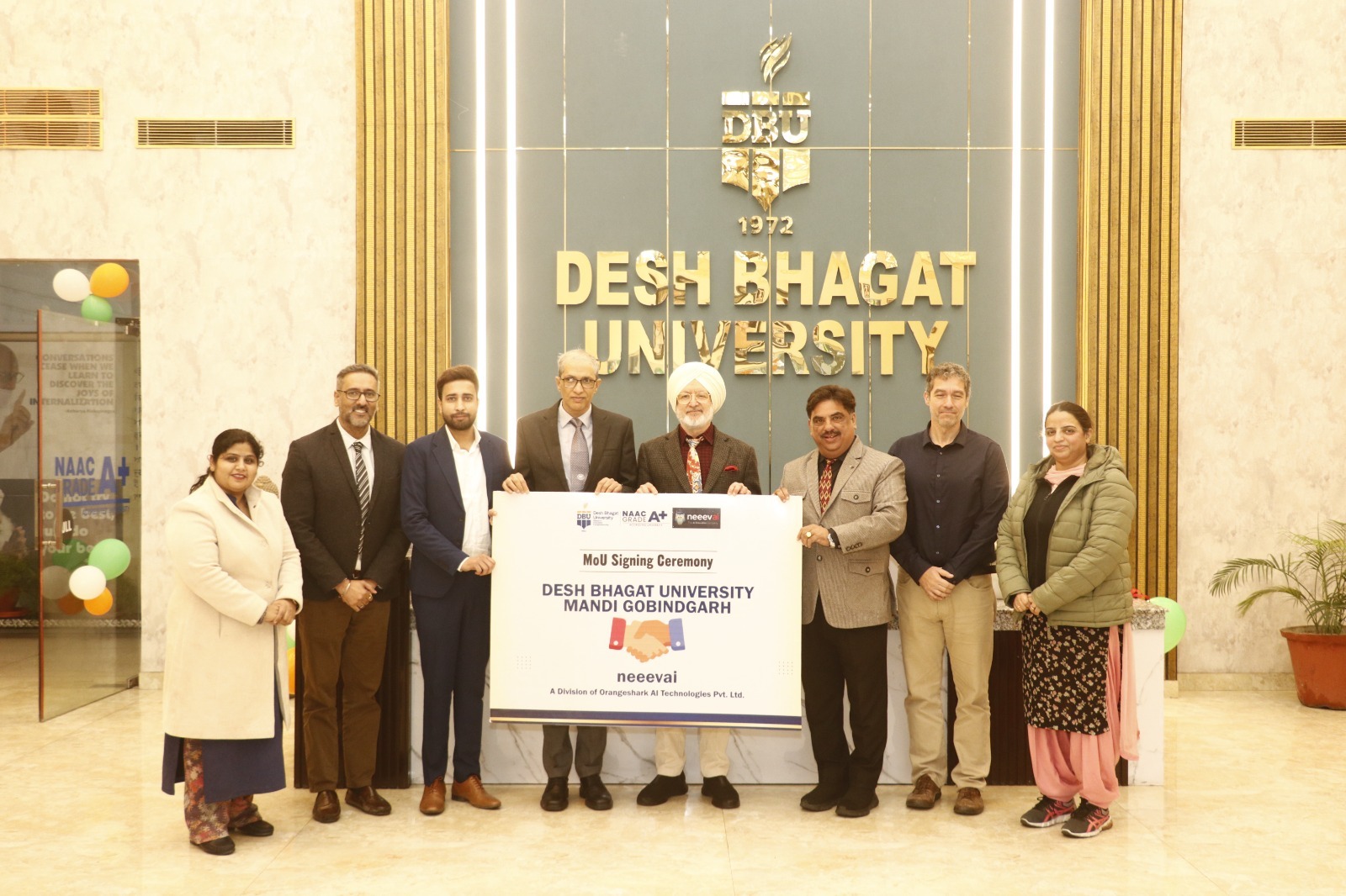 Desh Bhagat University (DBU), NAAC A+ accredited, becomes the first ...